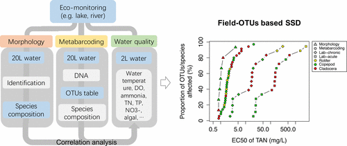 浮游动物群落的生态基因组学揭示了氨氮的生态阈值,Environmental Science & Technology - X-MOL