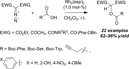 Rh2(esp)2：一种高效催化剂，用于羧酸与受体/受体重氮化合物的 OH 插入反应,European Journal of Organic ...