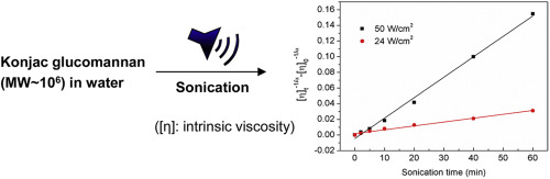 Ultrasonic degradation kinetics and rheological profiles of a food ...