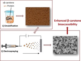 Potential of microencapsulation through emulsion-electrospraying to ...