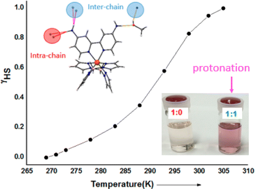 Ambient-Temperature Spin-State Switching Achieved by Protonation of the ...