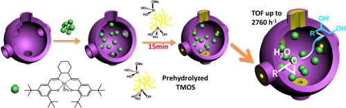 Epoxides hydration on CoIII(salen)-OTs encapsulated in silica nanocages ...