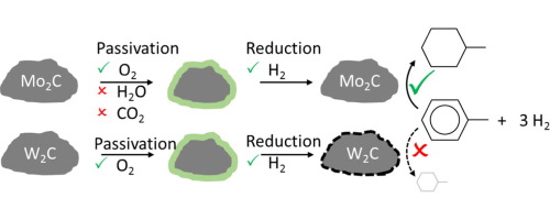 Passivation agents and conditions for Mo2C and W2C: Effect on catalytic ...