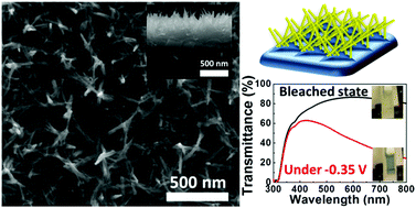Enhanced electrochromic performance of WO3 nanowire networks grown directly on fluorine-doped ...