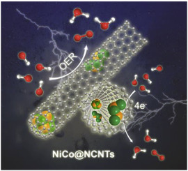 Facile synthesis of nitrogen-doped carbon nanotubes encapsulating nickel cobalt alloys 3D ...