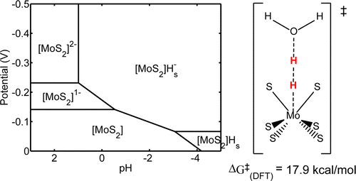 具有自由能垒的 MoS2 电化学析氢反应机理,Journal of the American Chemical Society - X-MOL