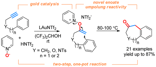 One-Pot Synthesis of Benzene-Fused Medium-Ring Ketones: Gold Catalysis ...