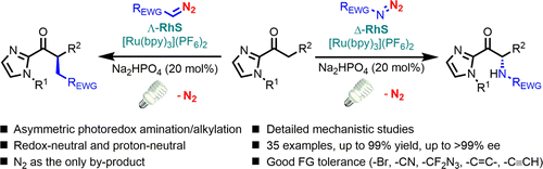 Asymmetric Catalysis with Organic Azides and Diazo Compounds Initiated by Photoinduced Electron ...