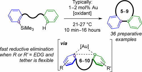 Au-Catalyzed Biaryl Coupling To Generate 5- to 9-Membered Rings ...