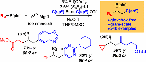 Pd-Catalyzed Conjunctive Cross-Coupling between Grignard-Derived Boron ...