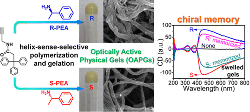 Optically Active Physical Gels with Chiral Memory Ability: Directly ...