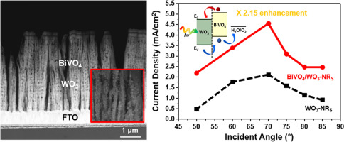 Conformally coated BiVO4 nanodots on porosity-controlled WO3 nanorods ...