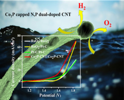 一步一步集成制造Co2P纳米颗粒，包封N，P双掺杂CNT，以实现高度先进的总水分解,Nano Energy - X-MOL