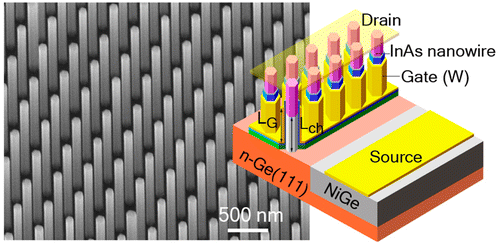 Selective-Area Growth of InAs Nanowires on Ge and Vertical Transistor Application,Nano Letters ...