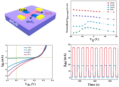 Tunable GaTe-MoS2 van der Waals p–n Junctions with Novel Optoelectronic Performance,Nano Letters ...