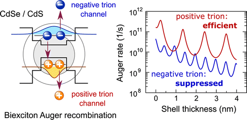 Biexciton Auger Recombination in CdSe/CdS Core/Shell Semiconductor ...