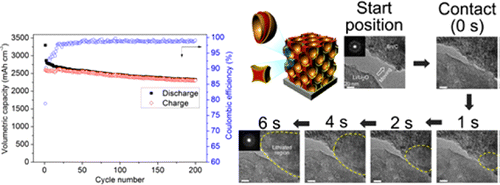 High Volumetric Capacity Three-Dimensionally Sphere-Caged Secondary ...