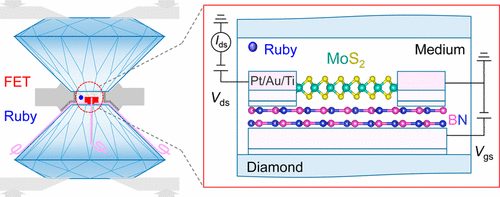 Pressurizing Field-Effect Transistors of Few-Layer MoS2 in a Diamond ...