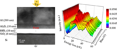 Dynamic observation of oxygen vacancies in hafnia layer by in situ transmission electron ...