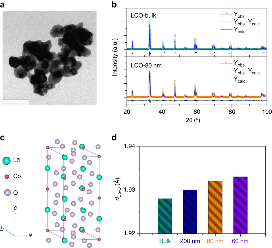 Engineering electrocatalytic activity in nanosized perovskite cobaltite ...