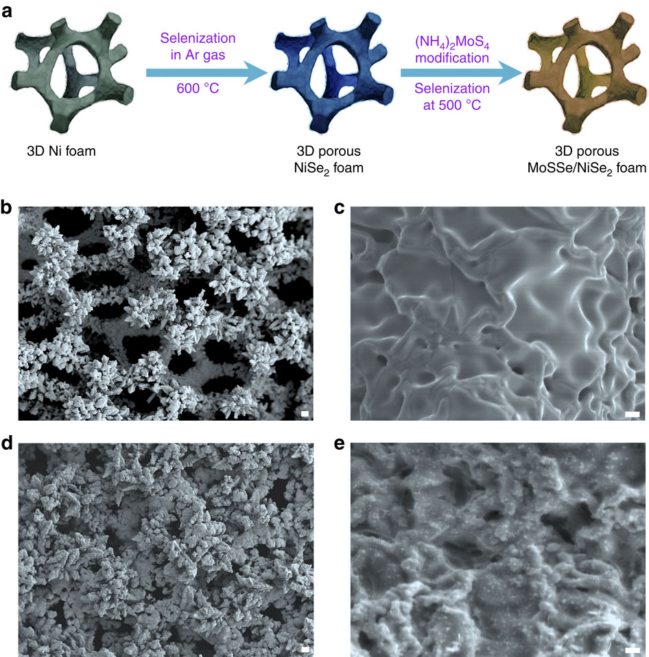 Efficient hydrogen evolution by ternary molybdenum sulfoselenide ...
