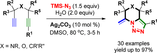 Silver-Catalyzed Tandem Hydroazidation/Alkyne–Azide Cycloaddition of ...