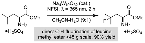 Development of a Direct Photocatalytic C–H Fluorination for the ...