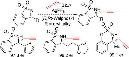 Silver-Catalyzed Enantioselective Propargylation Reactions of N ...