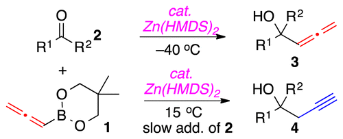 Zinc Amide Catalyzed Regioselective Allenylation and Propargylation of ...