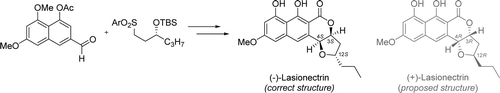 抗疟萘吡酮Lasionectrin的全合成及结构鉴定,Organic Letters - X-MOL