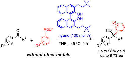 Asymmetric Direct 1,2-Addition of Aryl Grignard Reagents to Aryl Alkyl ...