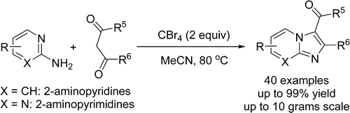 CBr 4 介导的氧化性C–N键形成：在咪唑并[1,2-α]吡啶和咪唑并[1,2-α]嘧啶的合成中的应用,Organic Letters ...
