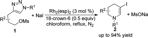 Synthesis of 5-Iodo-1,2,3,4-tetrahydropyridines by Rhodium-Catalyzed ...