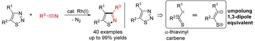 Synthesis of Isothiazole via the Rhodium-Catalyzed Transannulation of 1 ...