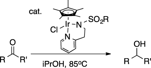 使用Cp * Ir（吡啶磺酰胺）Cl预催化剂对酮进行无碱转移加氢,Organometallics - X-MOL