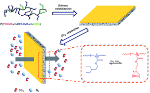 Enhanced CO2 separation performance of P(PEGMA-co-DEAEMA-co-MMA ...