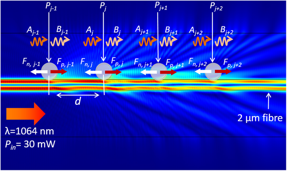 Nonlinear force dependence on optically bound micro-particle arrays in ...