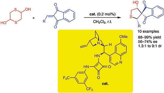 Asymmetric Synthesis of Spiro Tetrahydrothiophene-indan-1,3-diones via ...