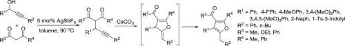 AgSbF6-catalyzed efficient propargylation/cycloisomerization tandem ...
