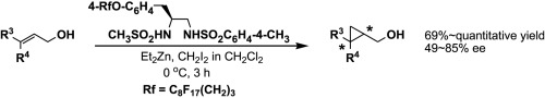Chiral recyclable fluorous disulfonamide ligand for catalytic ...