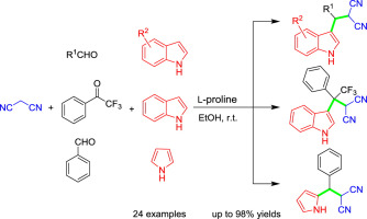 l-Proline-catalyzed multicomponent synthesis of 3-indole derivatives ...
