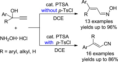 Cascade reaction of propargylic alcohols with hydroxylamine ...