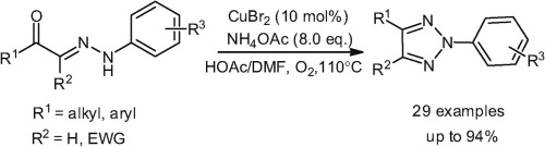 Tandem synthesis of 2-aryl-1,2,3-triazoles from α-arylhydrazonoketones ...