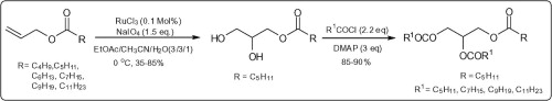RuO4 catalyzed dihydroxylation for the synthesis of mixed medium-chain ...