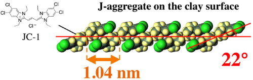 J-aggregate formation behavior of a cationic cyanine dye on inorganic ...