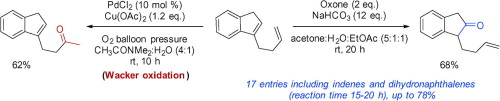 Oxone–acetone mediated Wacker-type oxidation of benzo-fused olefins ...