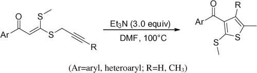 Et3N mediated synthesis of polysubstituted thiophenes from α-oxo ketene ...