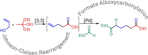 Merger of Johnson–Claisen rearrangement and alkoxycarbonylation for ...