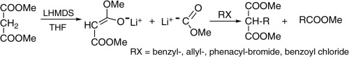 Dimethyl malonate/LHMDS system as a new protocol for generating methyl ...