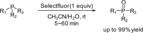 Mild and efficient oxidation of phosphorus(III) compounds with ...
